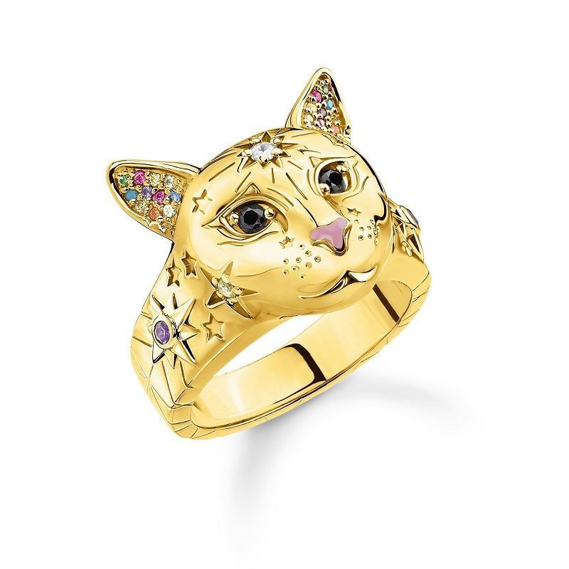 Thomas Sabo Ring für Damen - Katze Gold - TR2290-471-7 online kaufen